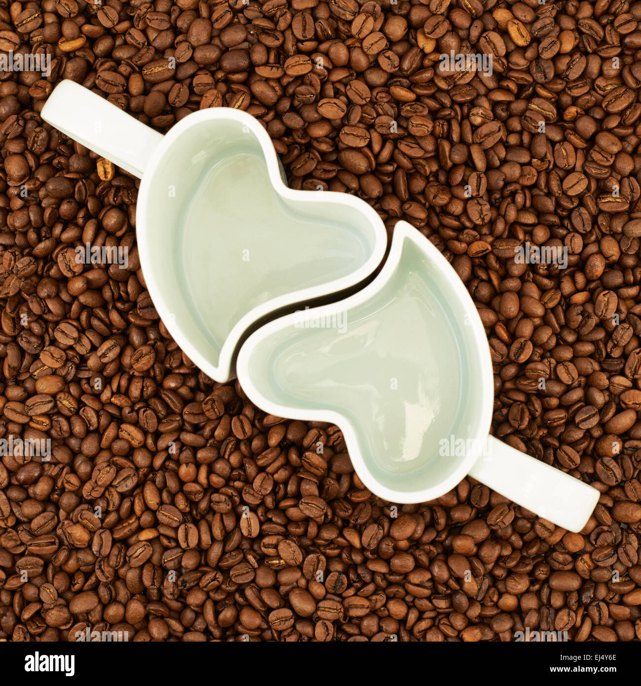 Couple empty white espresso hi-res stock photography and images - Alamy