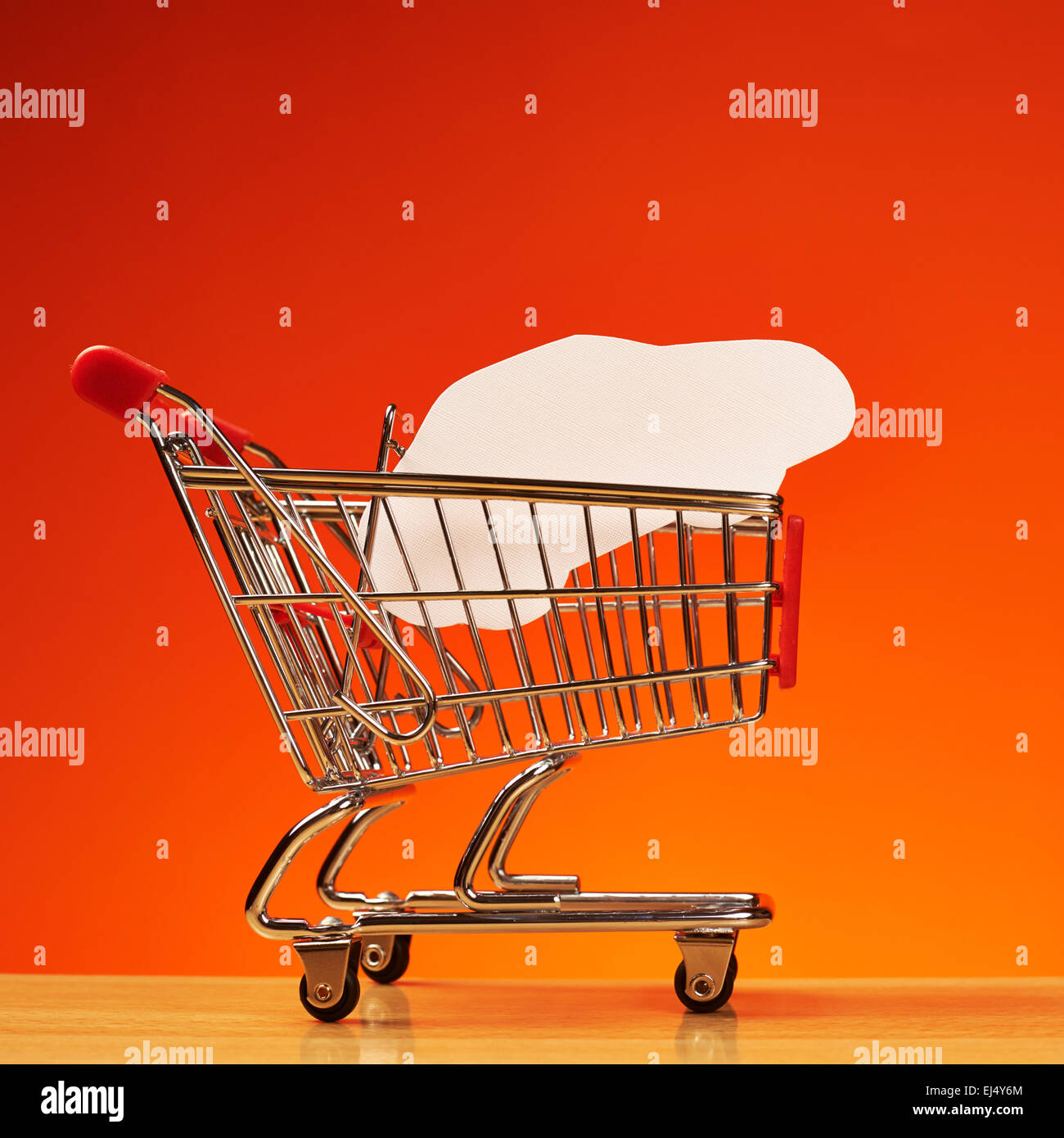 Car shape inside shopping cart Stock Photo - Alamy