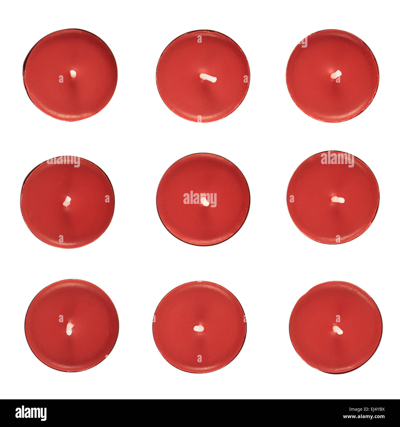 Nine round candles Stock Photo - Alamy