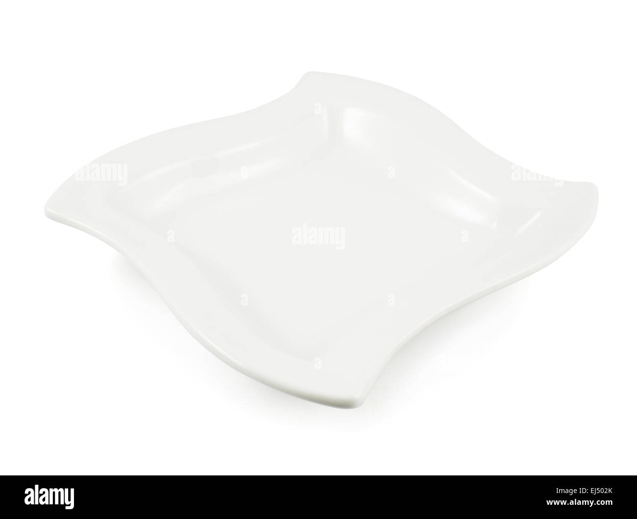 White ceramic plate isolated Stock Photo - Alamy