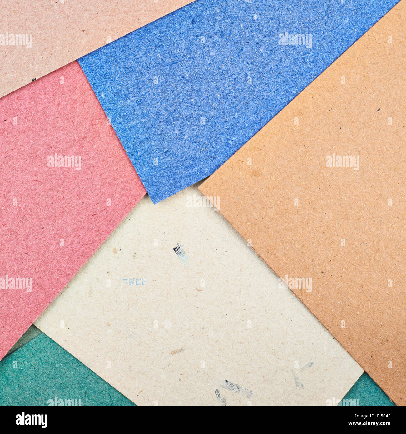 Composition of multiple cardboard paper sheets Stock Photo - Alamy