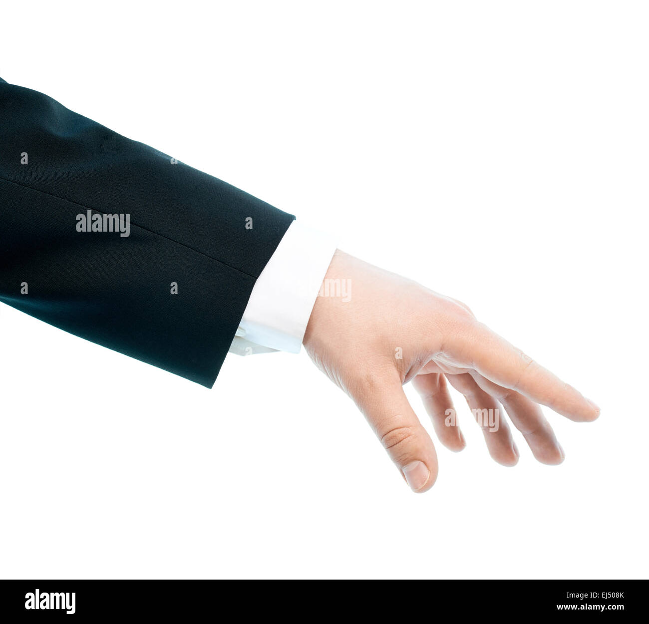 Caucasian male hand composition isolated Stock Photo - Alamy