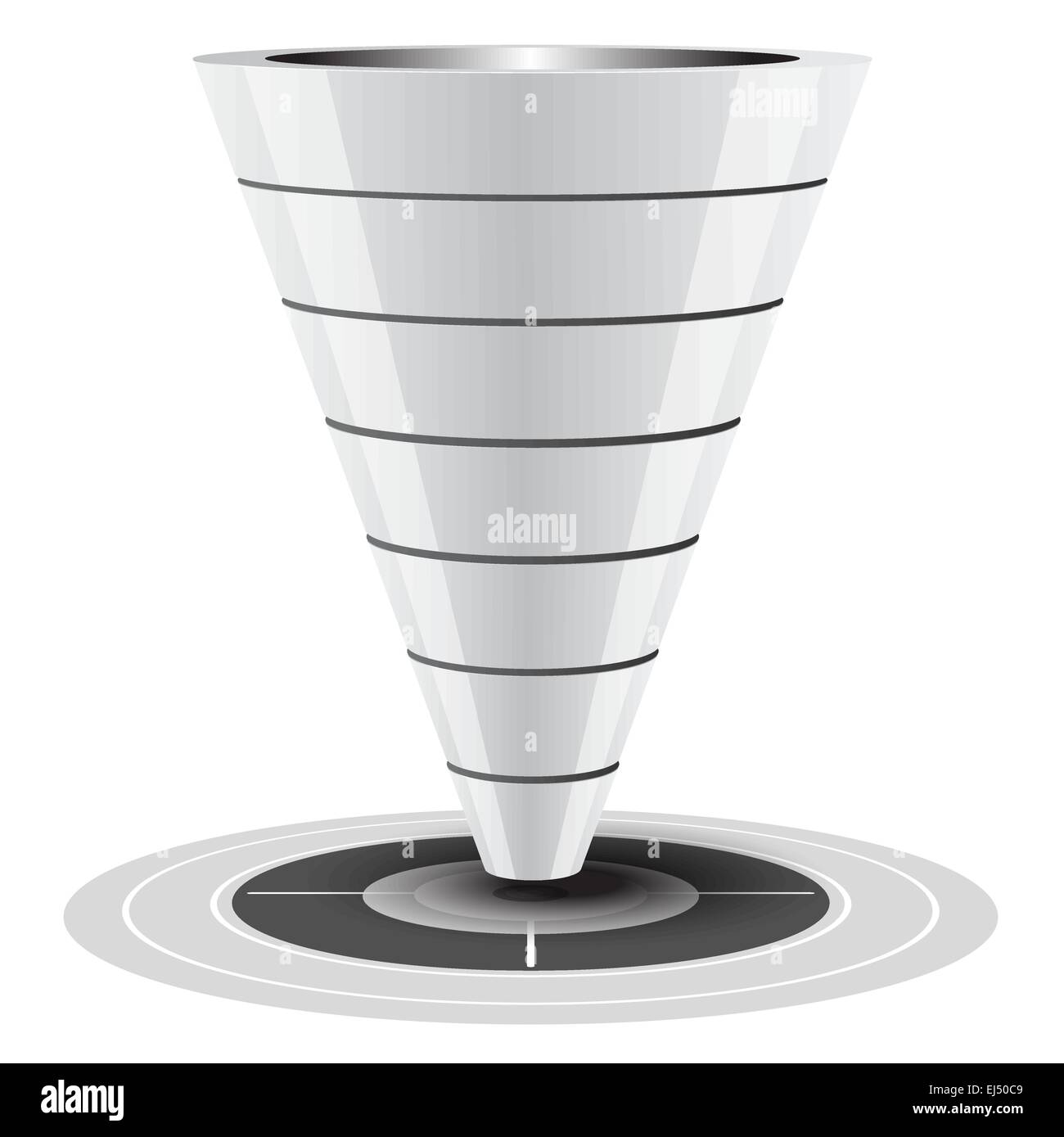 Conversion or Sales Vector Funnel, Purchase analytics diagram Stock ...
