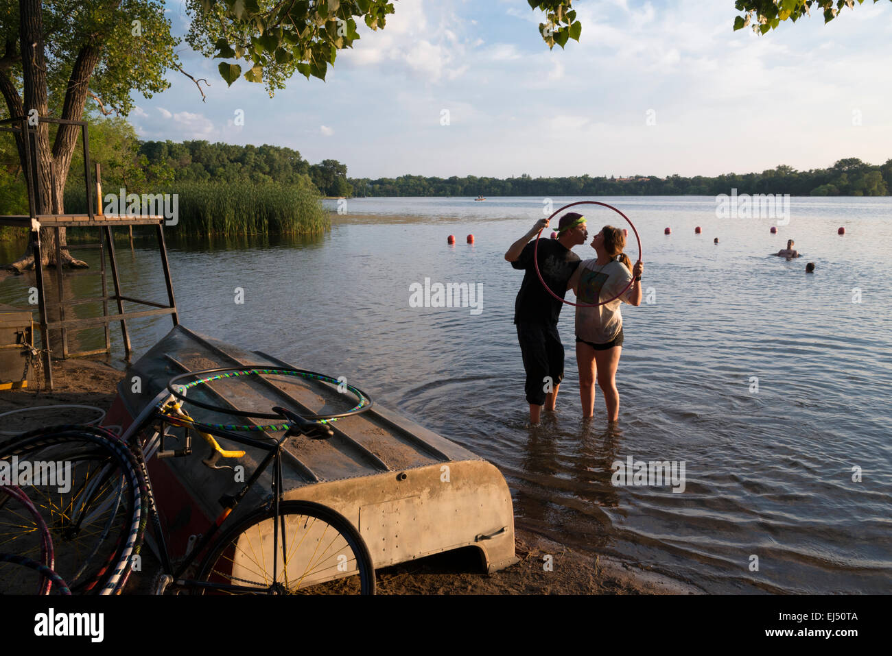 Cedar lake beach minneapolis hi-res stock photography and images - Alamy