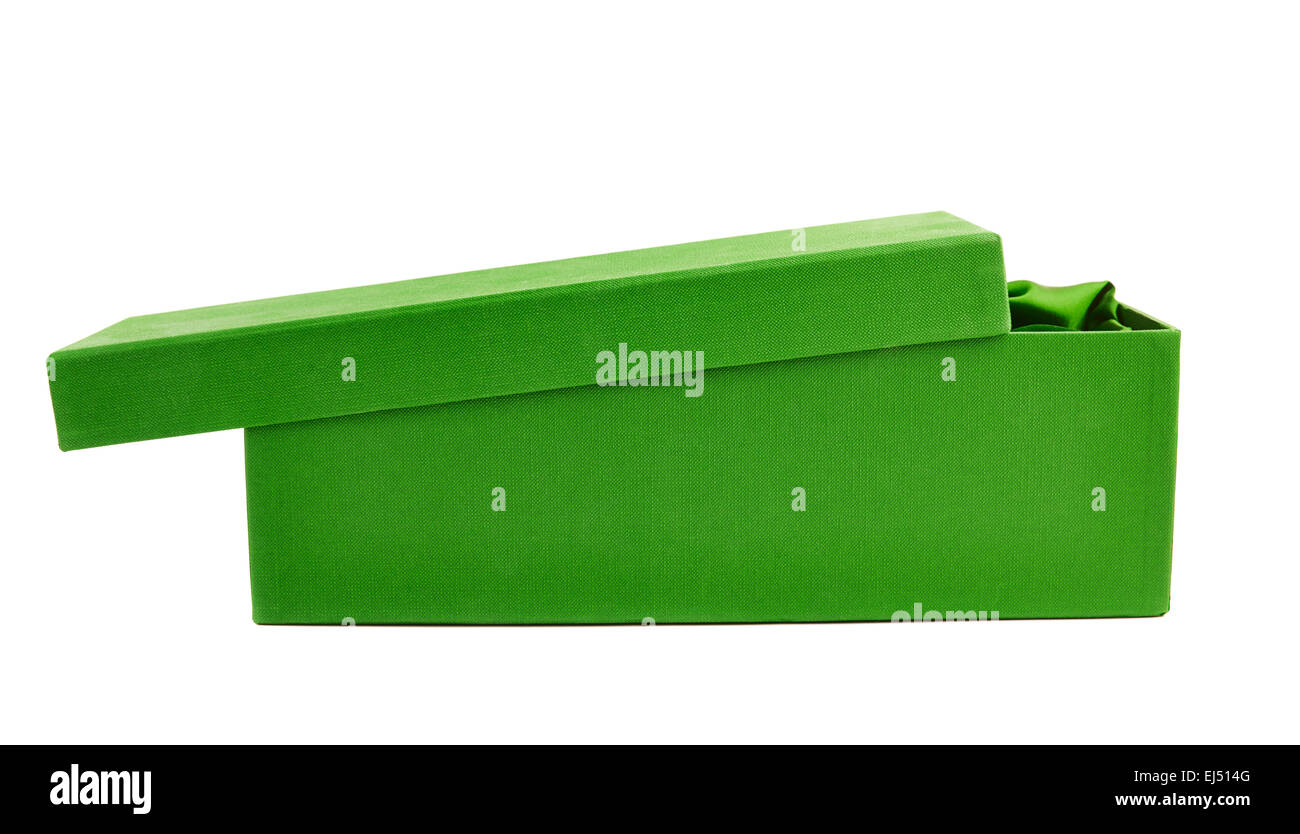 Tall gift box isolated Stock Photo - Alamy