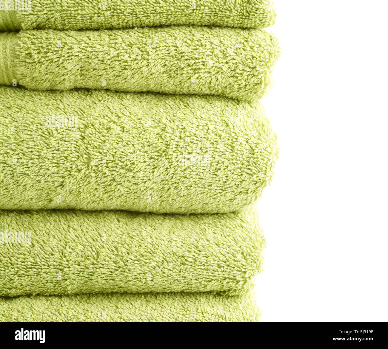 Terry cloth bath towel composition Stock Photo - Alamy