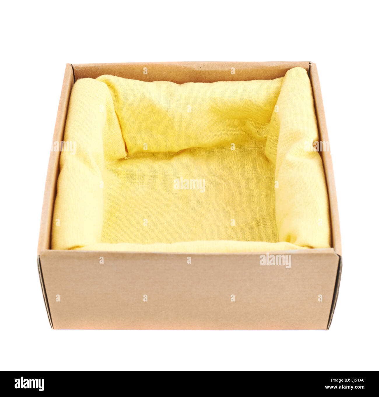 Opened cardboard box isolated Stock Photo - Alamy