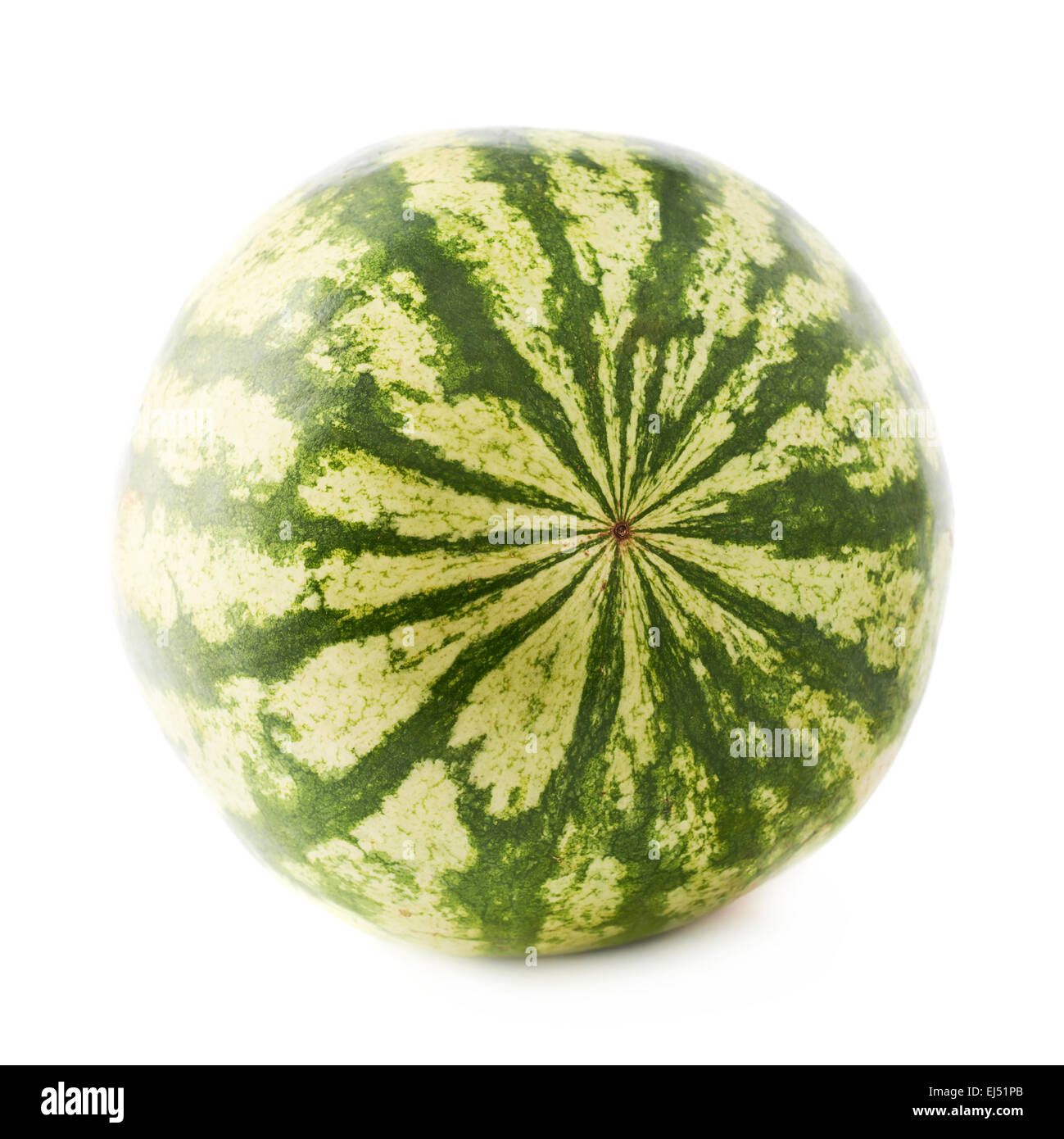 Ripe green watermelon fruit isolated Stock Photo - Alamy