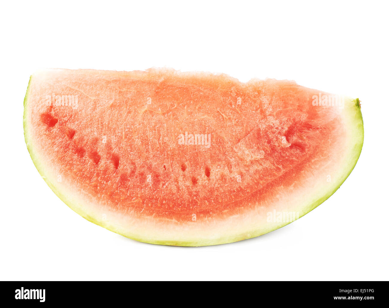 Single slice of a watermelon fruit isolated Stock Photo - Alamy