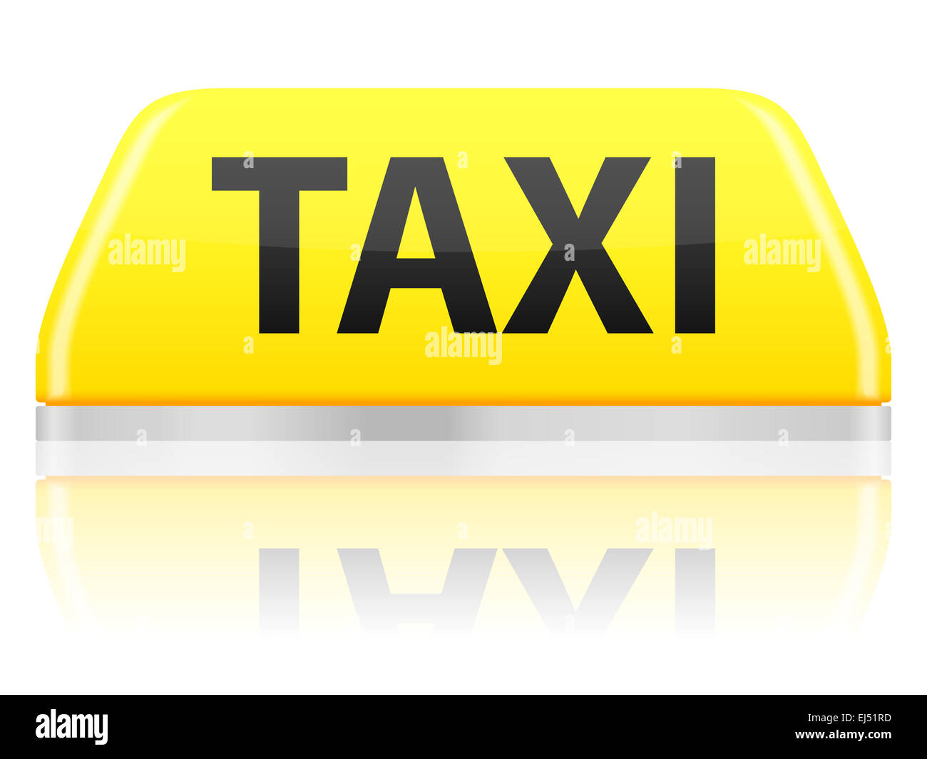 Taxi sign on a white background. Vector illustration Stock Photo - Alamy