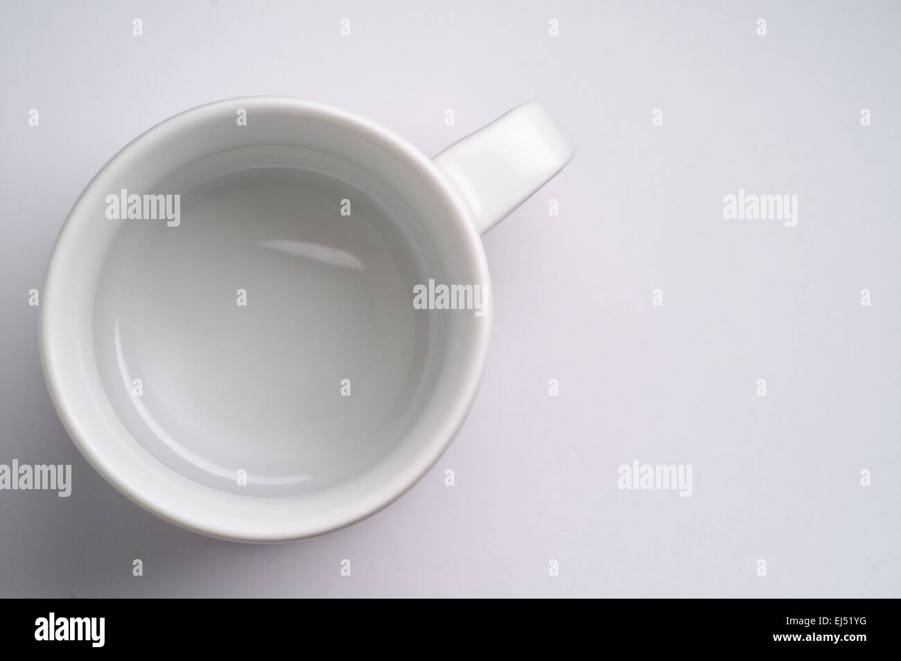 Empty coffee cup top view Stock Photo - Alamy