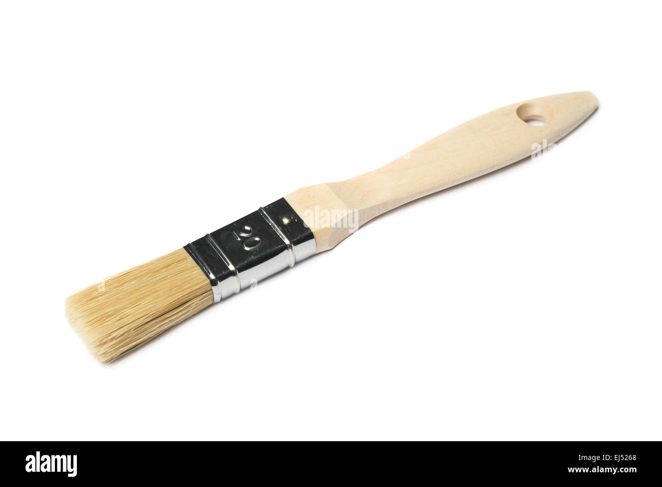 Wide paint brush isolated Stock Photo - Alamy
