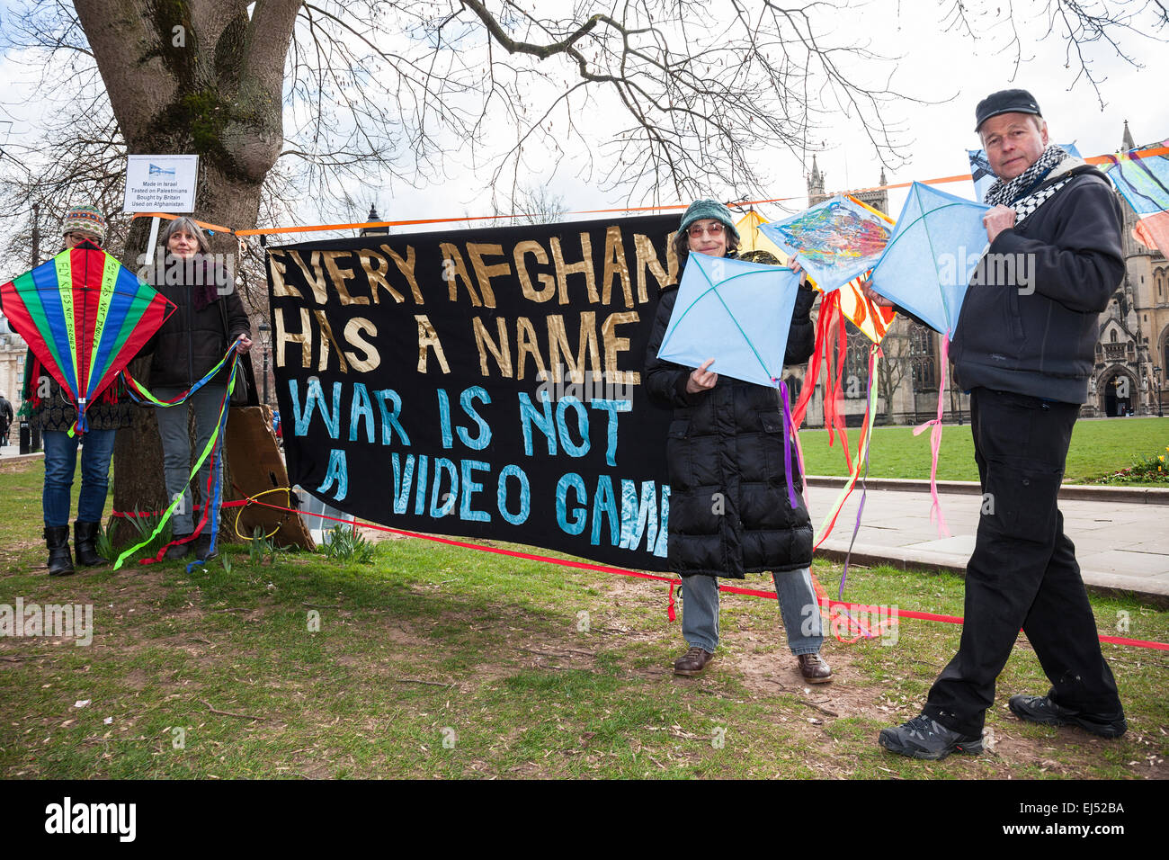 Bristol, UK. 21st March, 2015. Campaigners against the use of military ...