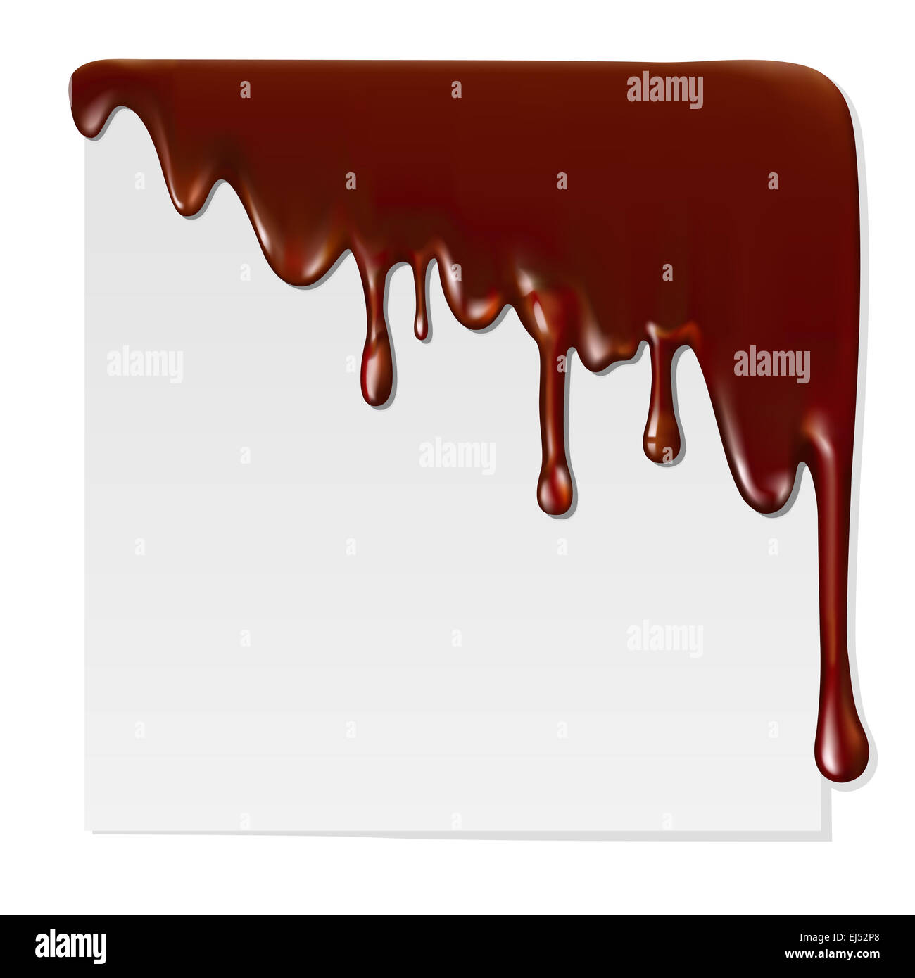 Melted chocolate Mesh. Clipping Mask Stock Photo - Alamy