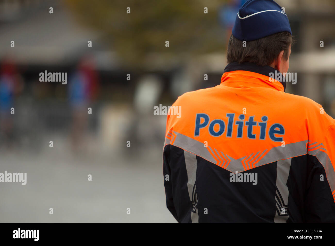 Police officer in Belgium Stock Photo - Alamy