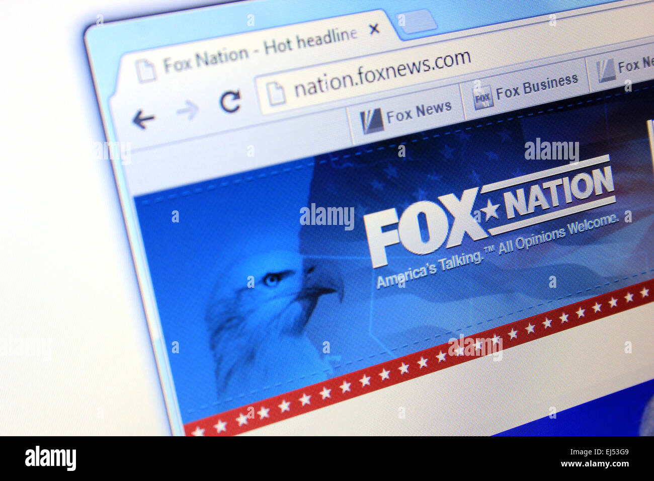 Fox Nation Website Stock Photo - Alamy