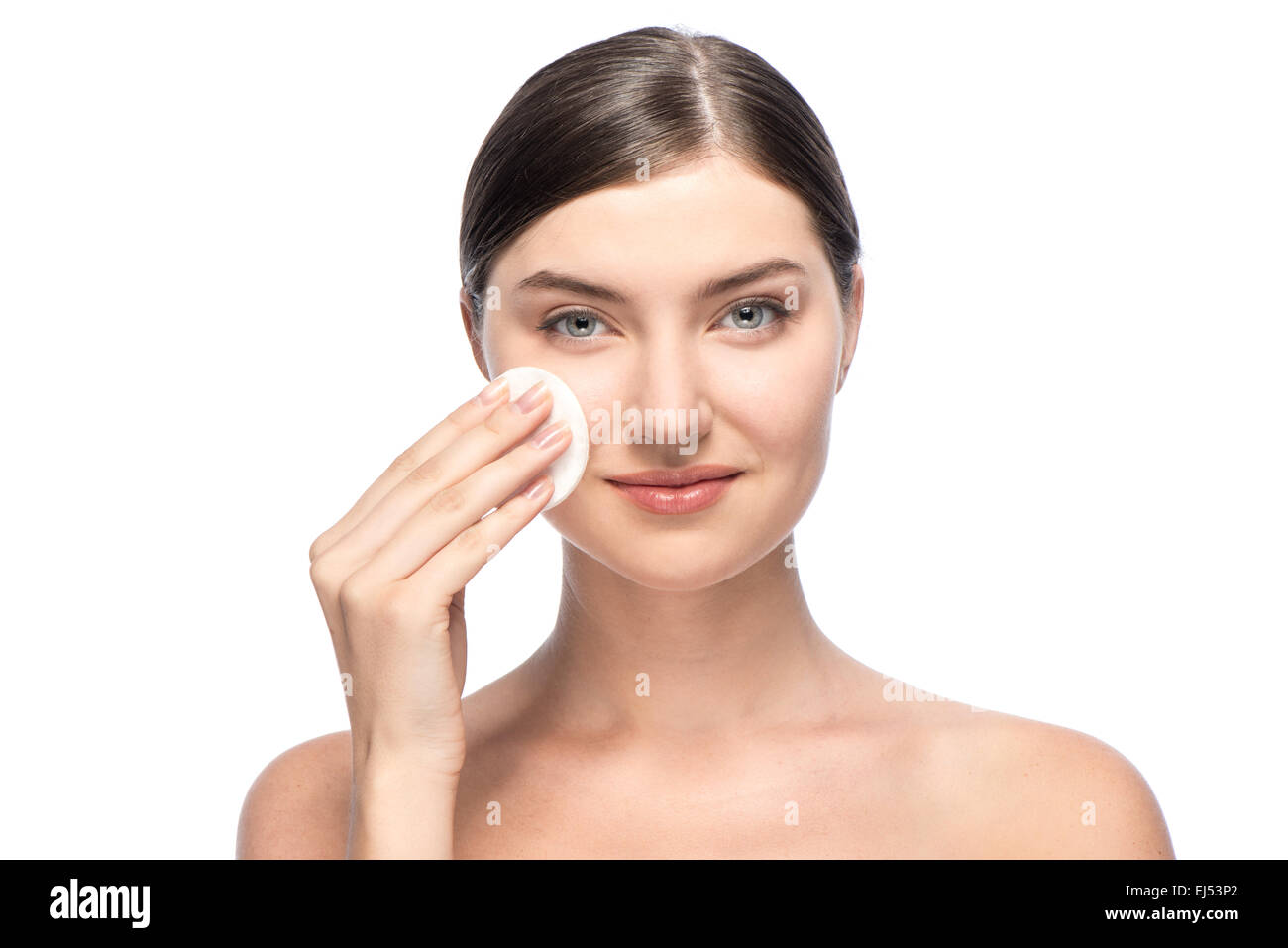 Woman removing up model hi-res stock photography and images - Alamy