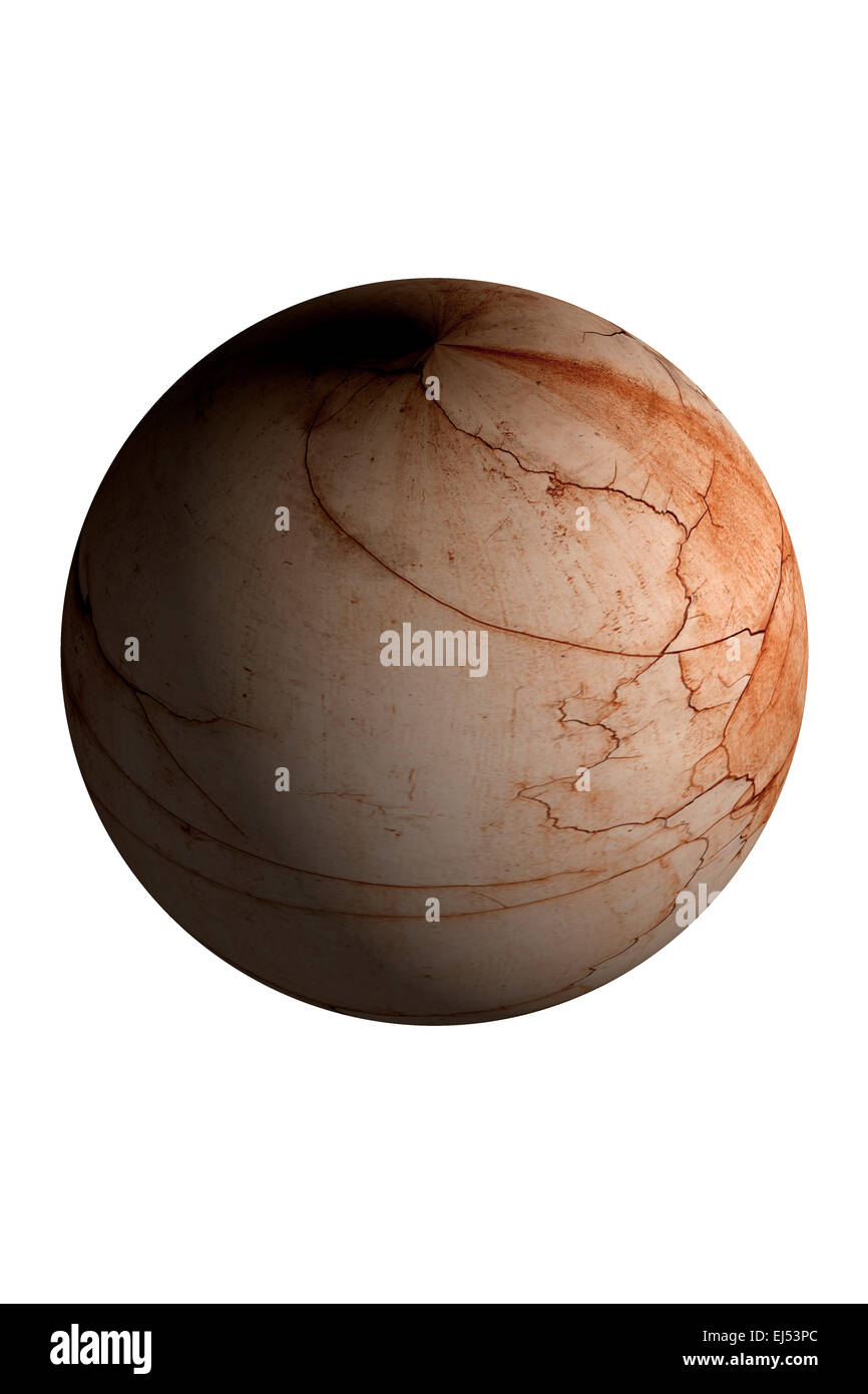 Illustration of a alien planet isolated on a white background Stock ...