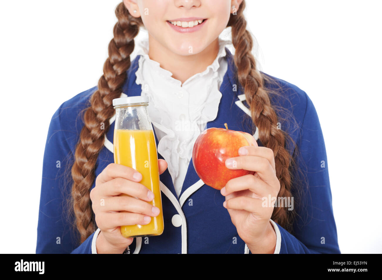 Child fruit juice school hi-res stock photography and images - Alamy