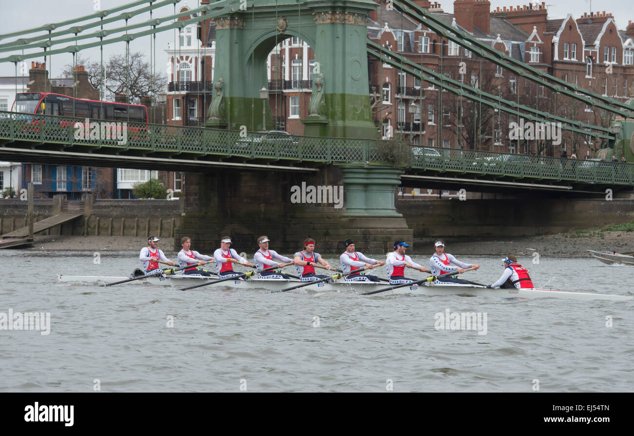 London, UK. 21st March, 2015. Cambridge University Boat Club v The ...