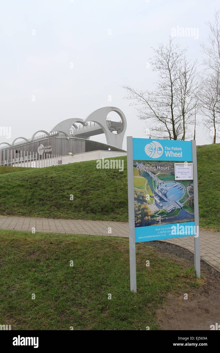 Falkirk wheel sign hi-res stock photography and images - Alamy