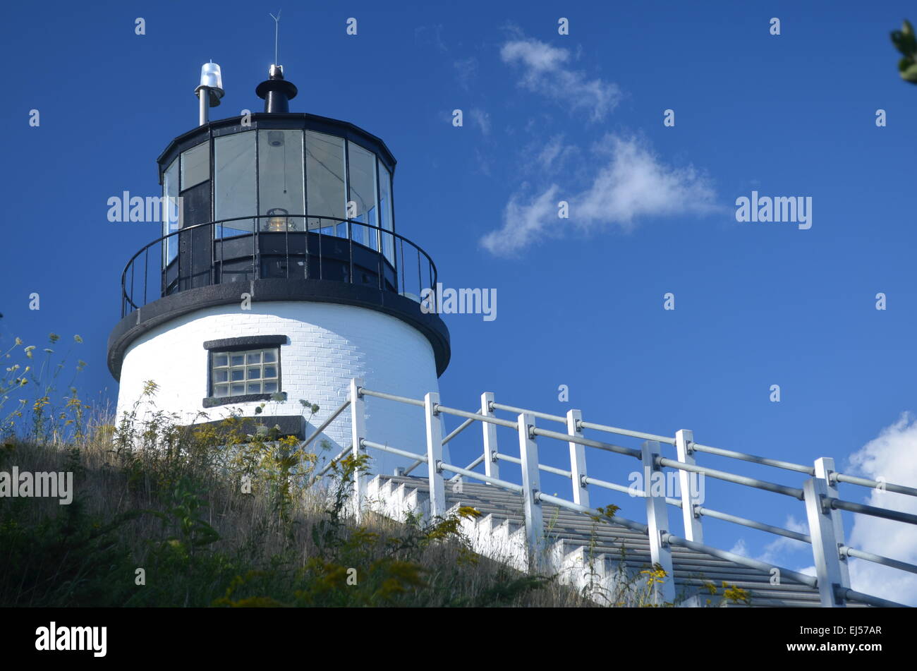 Owls Head Lighthouse Stock Photo - Alamy