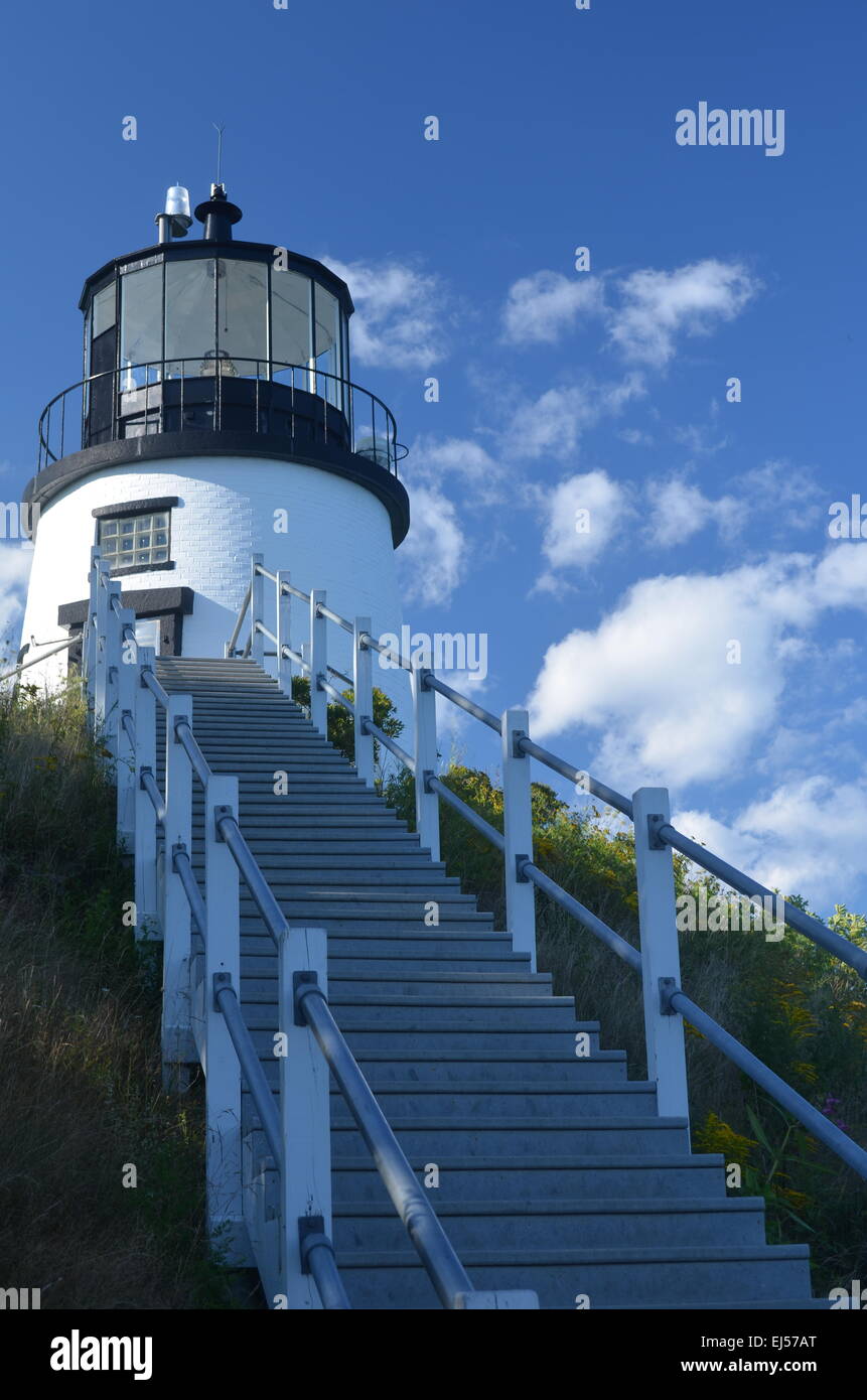 Owls Head Lighthouse Stock Photo - Alamy