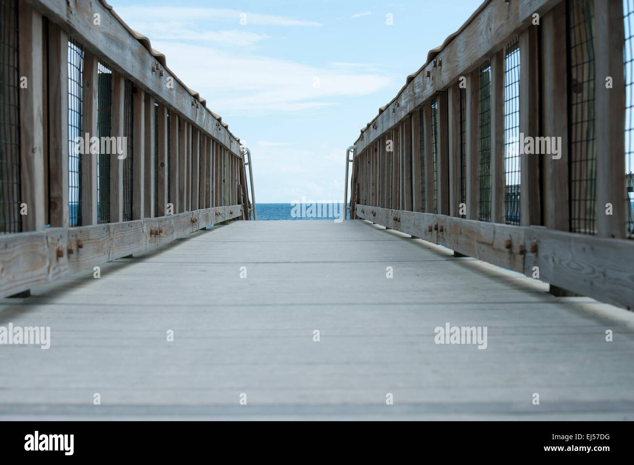 Walking bridge to the beach in Pensacola Florida Stock Photo - Alamy