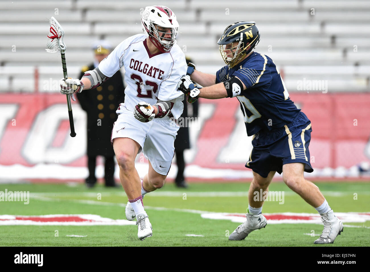 Hamilton, New York, USA. 21st Mar, 2015. Colgate Raiders attackman Ryan ...