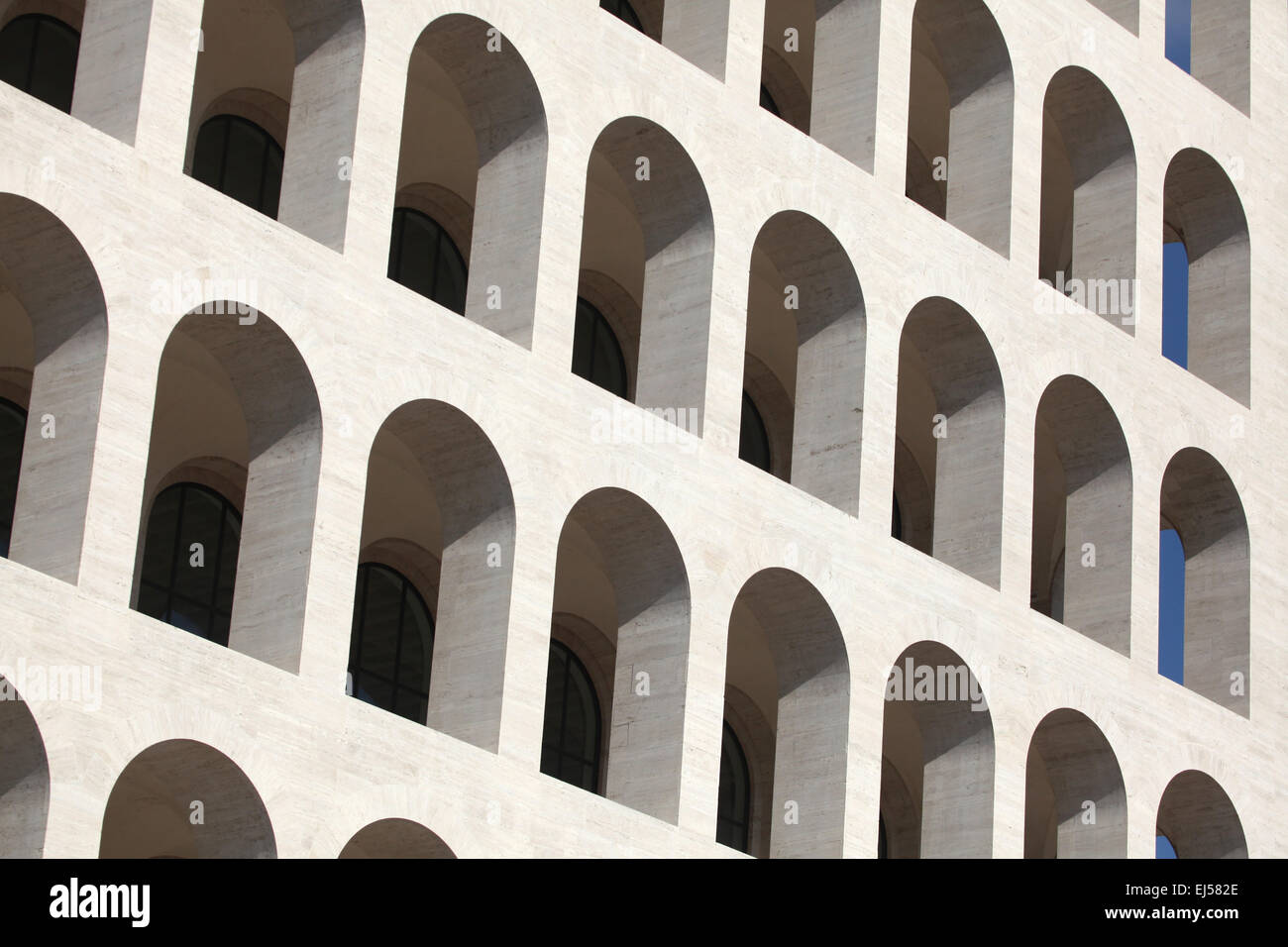 Palazzo della Civilta Italiana also known as the Square Colosseum in ...