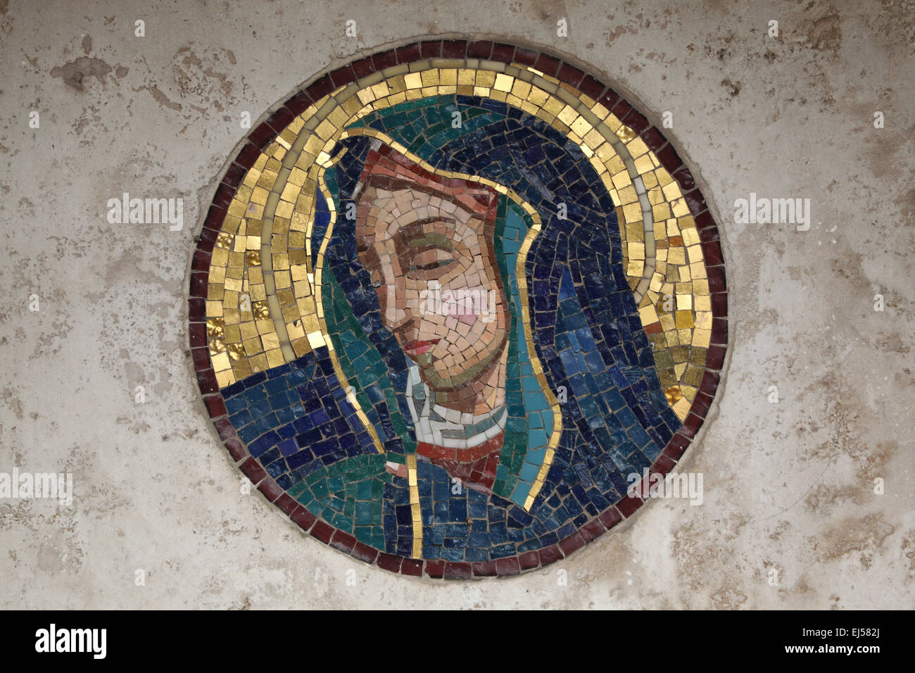 Virgin mary mosaic hi-res stock photography and images - Alamy