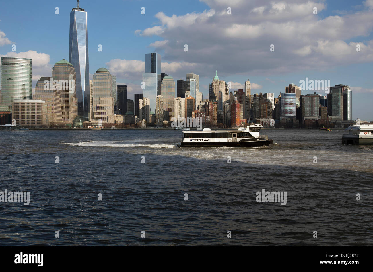 Jersey city waterfront skyline one hi-res stock photography and images ...