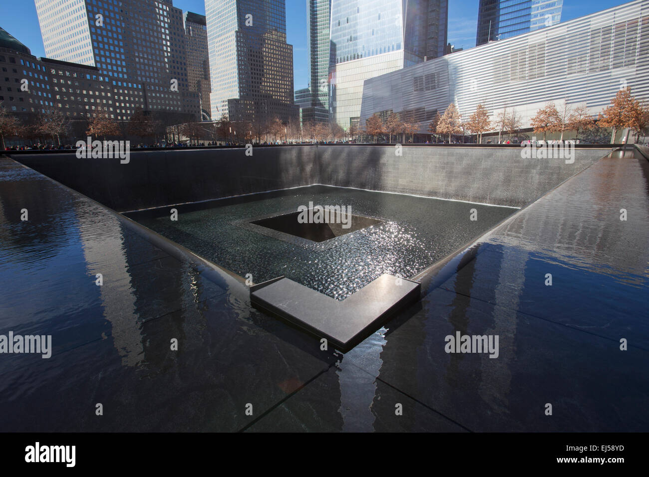 Waterfall Footprint of WTC, National September 11 Memorial, New York ...