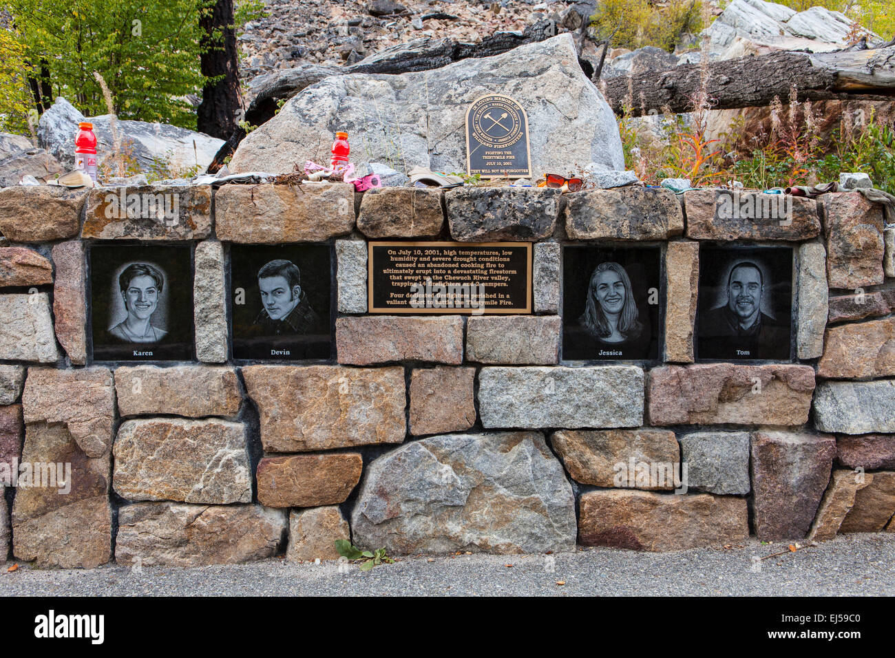 The Thirtymile Fire memorial, Pasayten Wilderness, North Cascades ...