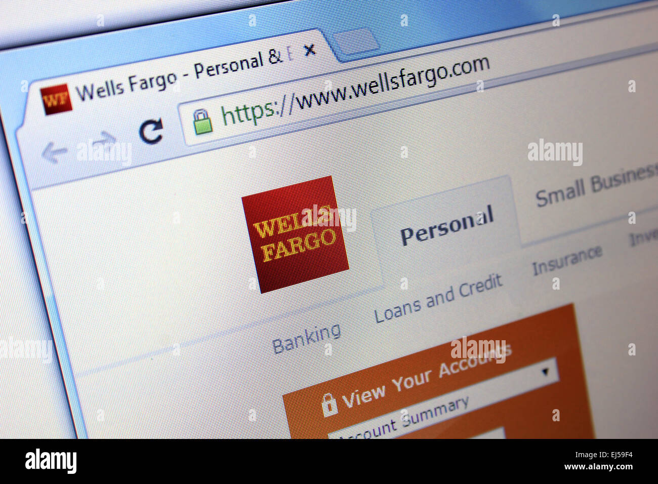 Wells fargo online banking hi-res stock photography and images - Alamy