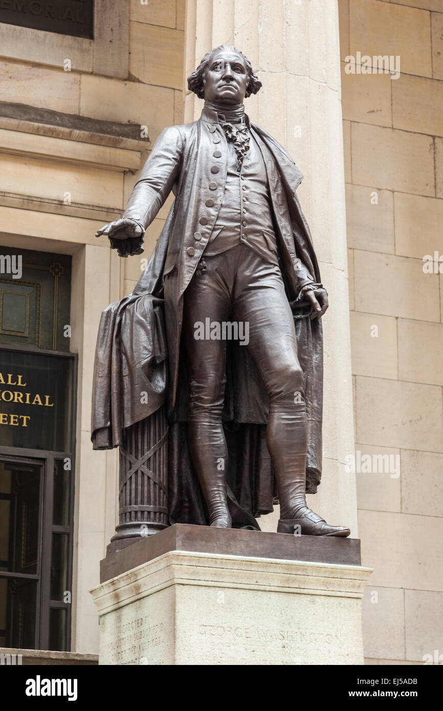 George Washington Statue New York New York City, Manhattan, Lower