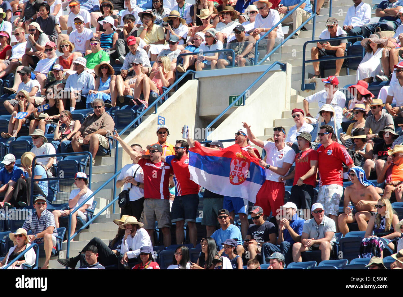 Novak djokovic flags hi-res stock photography and images - Alamy