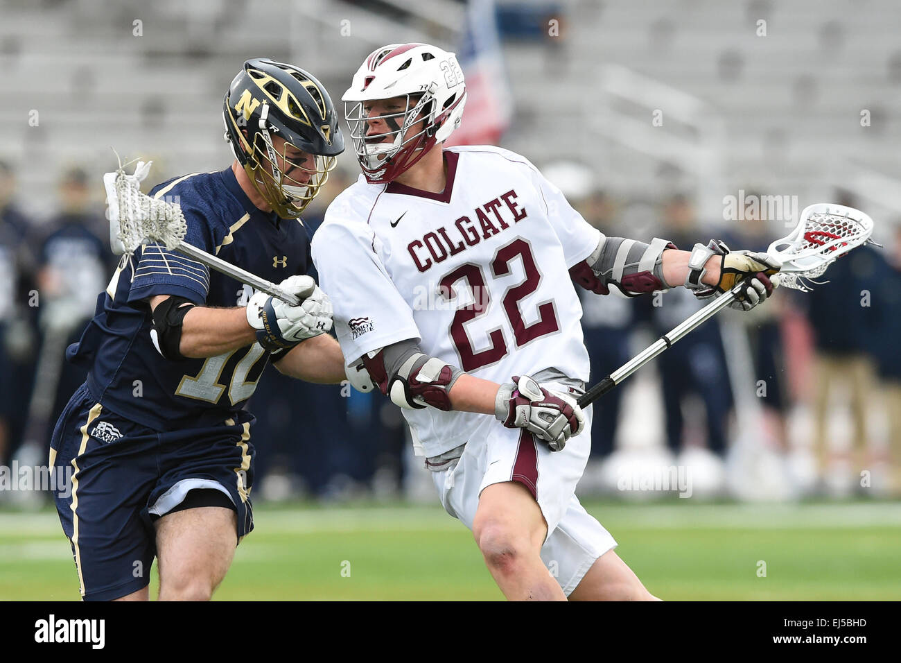 Hamilton, New York, USA. 21st Mar, 2015. Colgate Raiders attackman Ryan ...