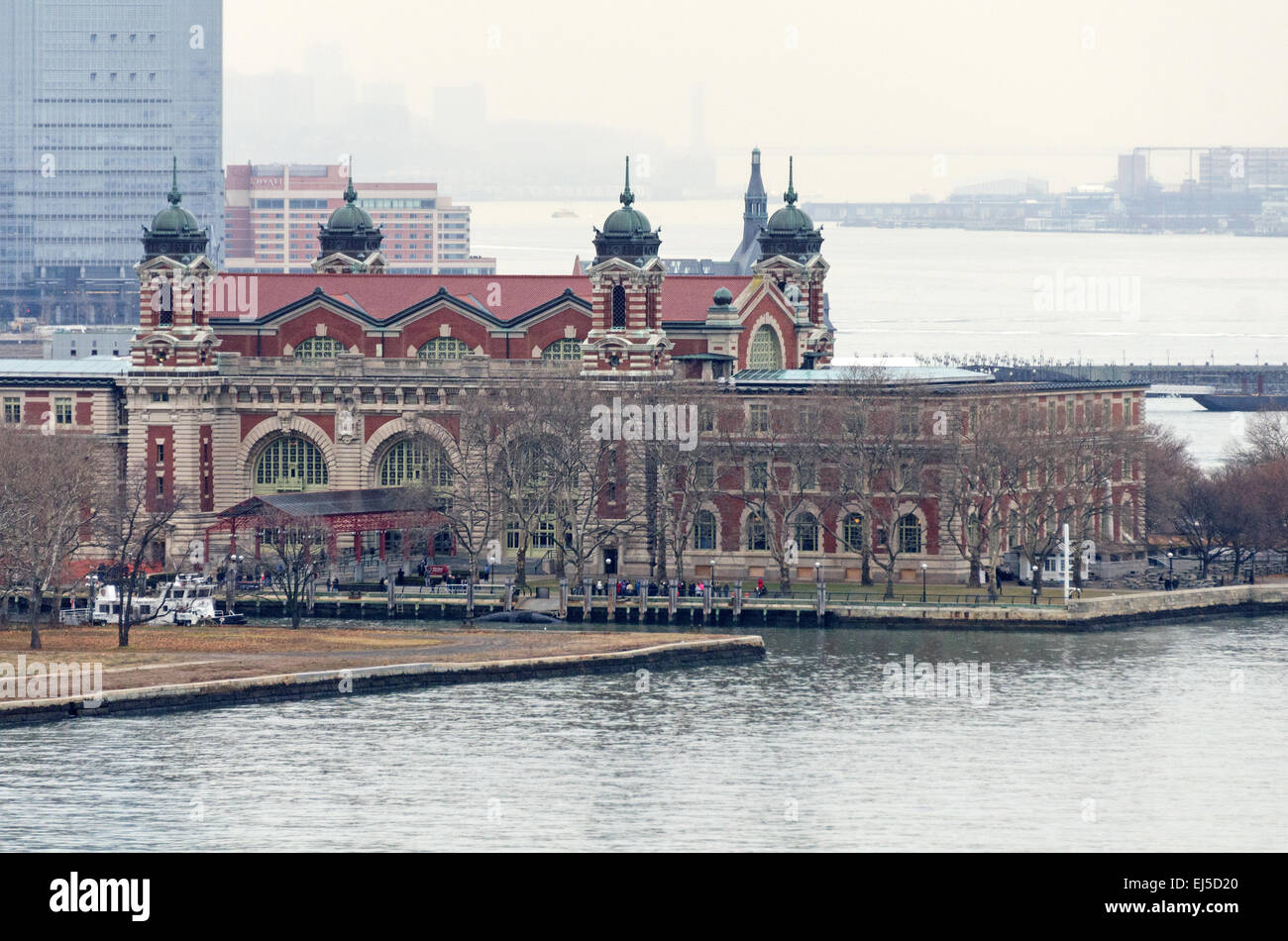 The Main Building of the Ellis Island Immigration Museum seen from the ...