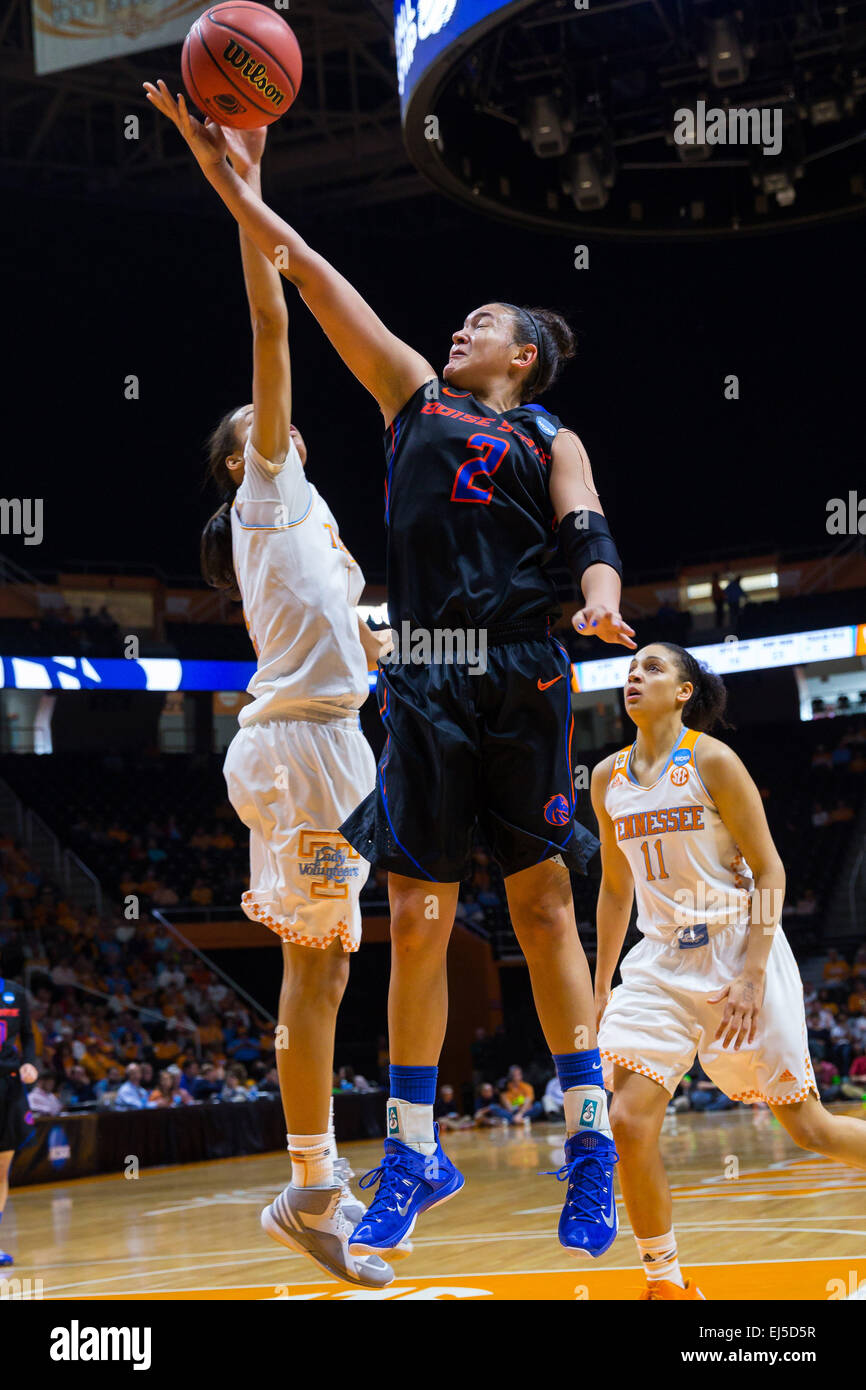 March 21, 2015: Nia Moore #1 of the Tennessee Lady Volunteers blocks ...