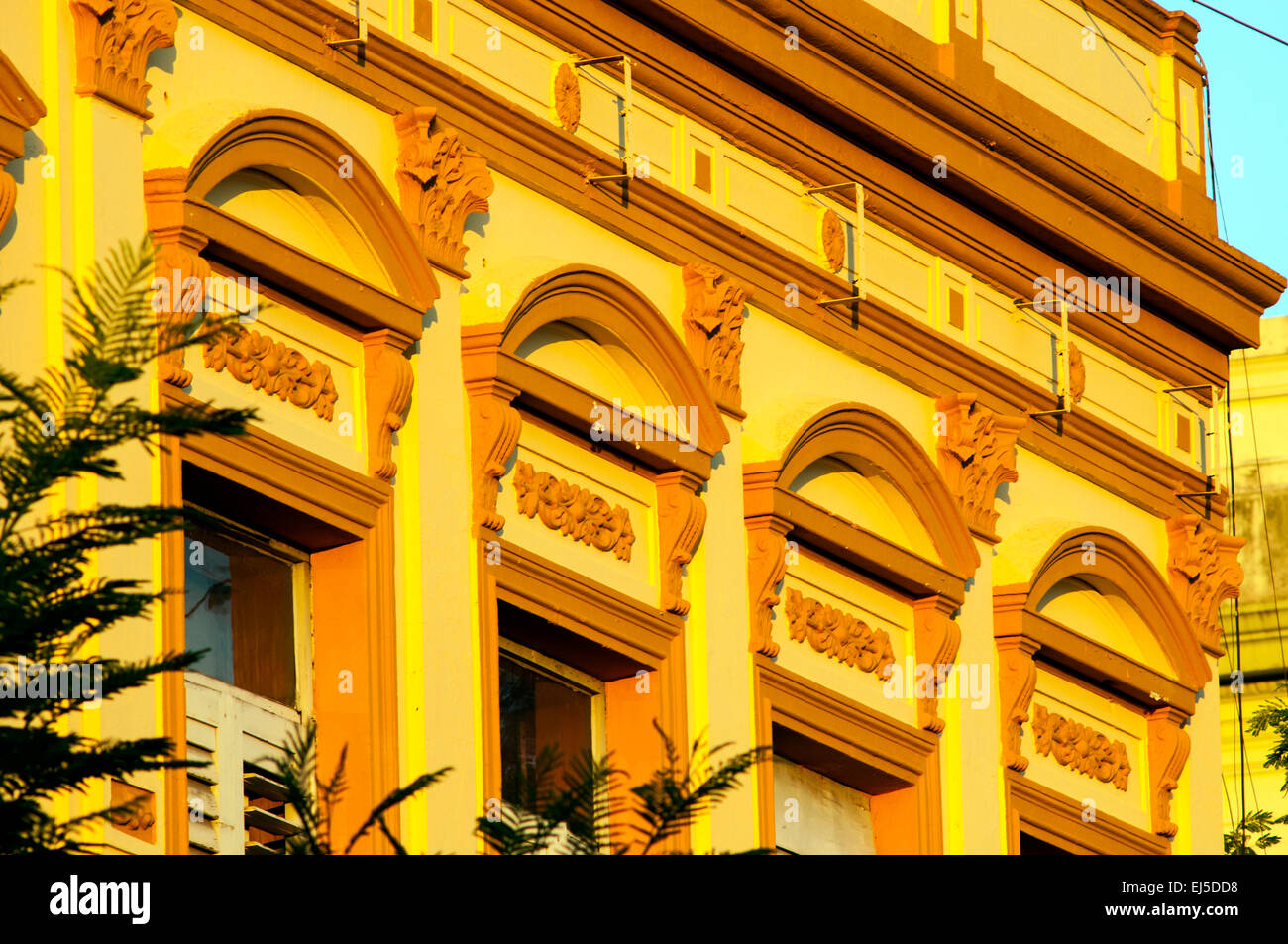 Colonial architecture detail, Central Asuncion, Paraguay Stock Photo ...