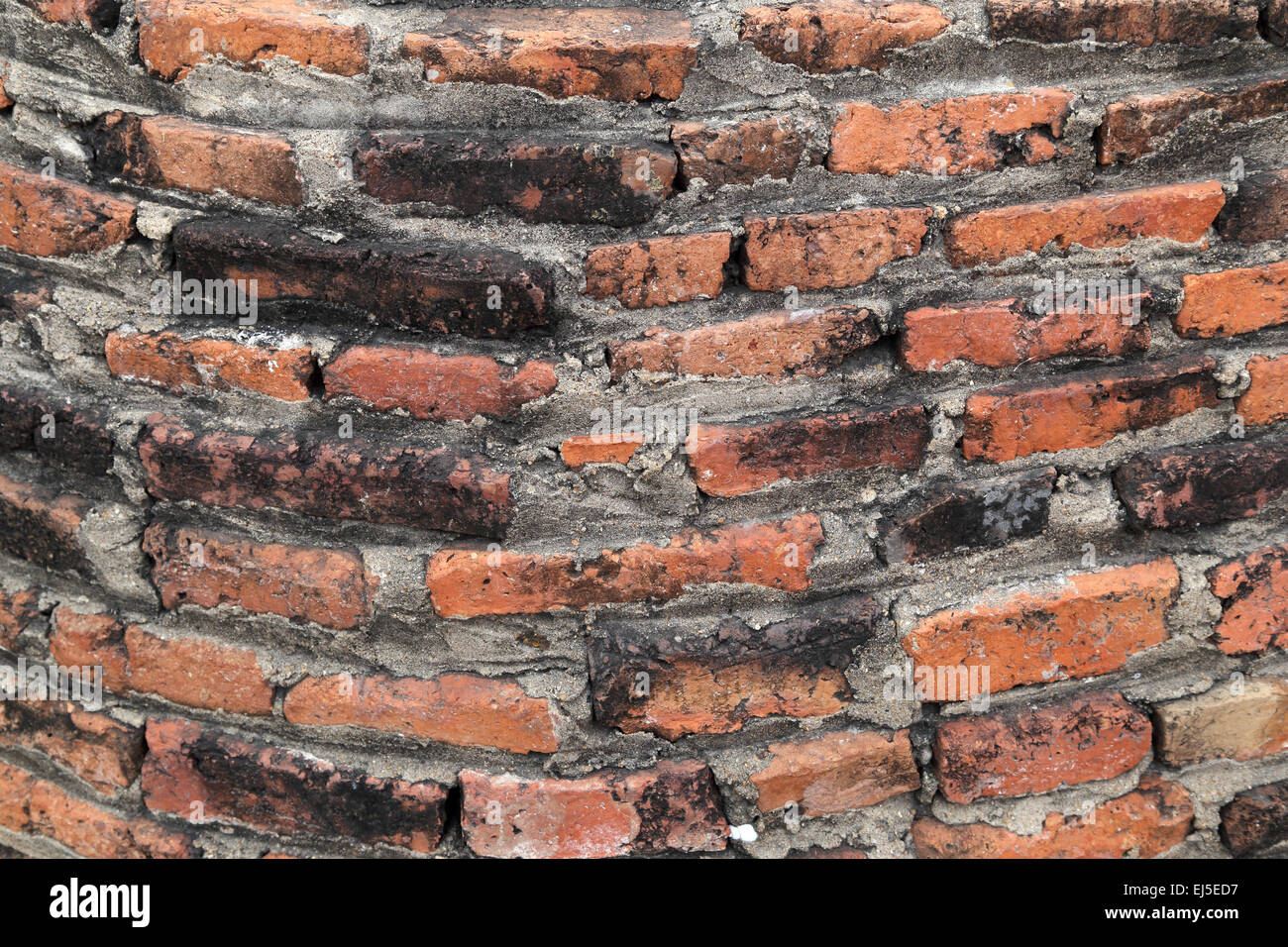 orange stone brick wall texture and background Stock Photo - Alamy