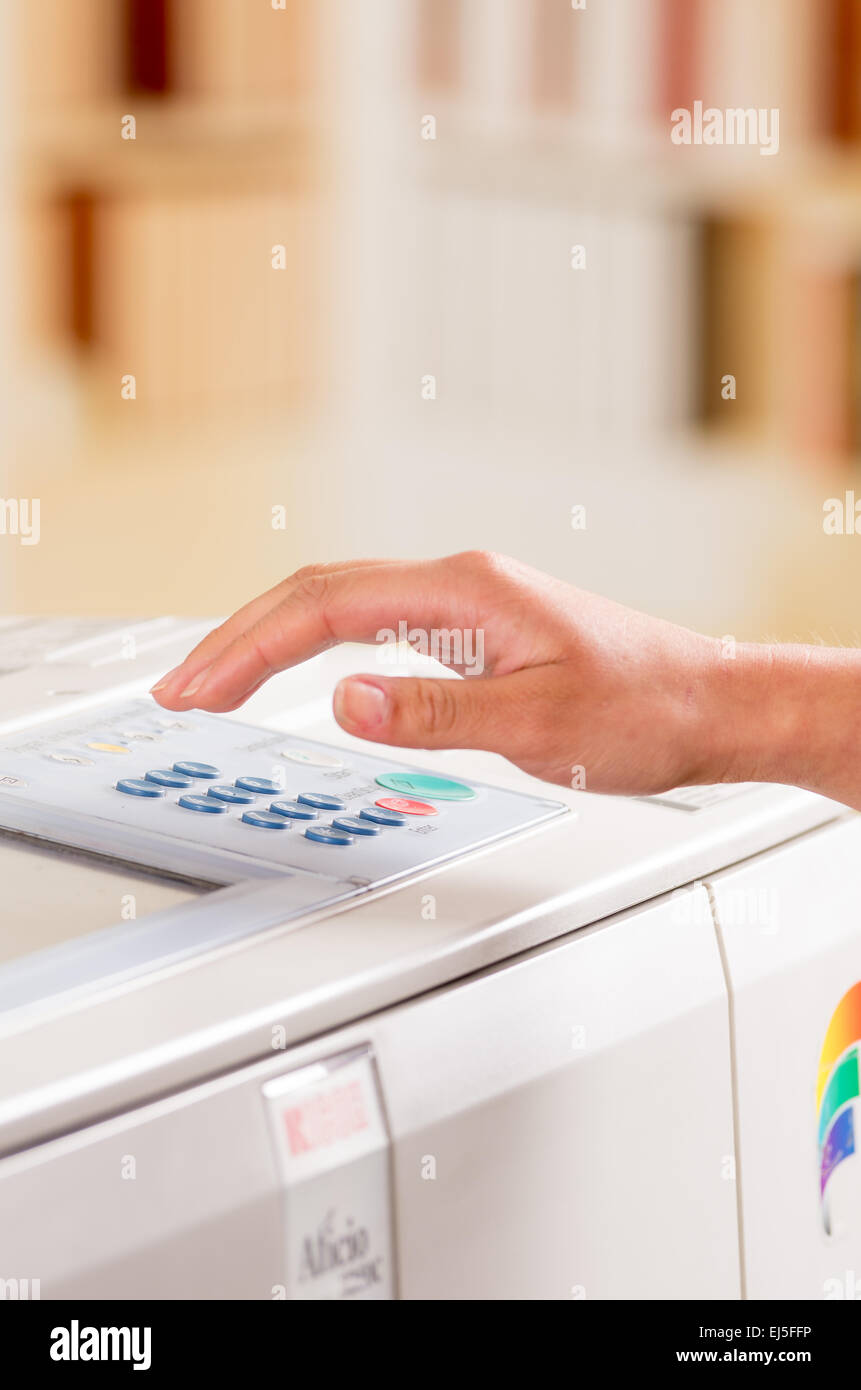 Photocopy and hand hi-res stock photography and images - Alamy