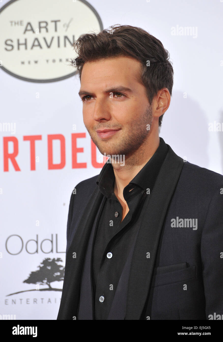 LOS ANGELES, CA - JANUARY 21, 2015: Guy Burnet at the Los Angeles ...