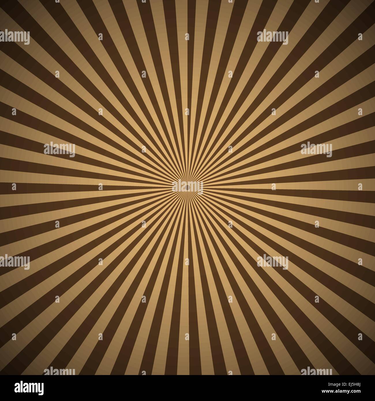 Brown radial rays abstract background, vector illustration Stock Vector ...