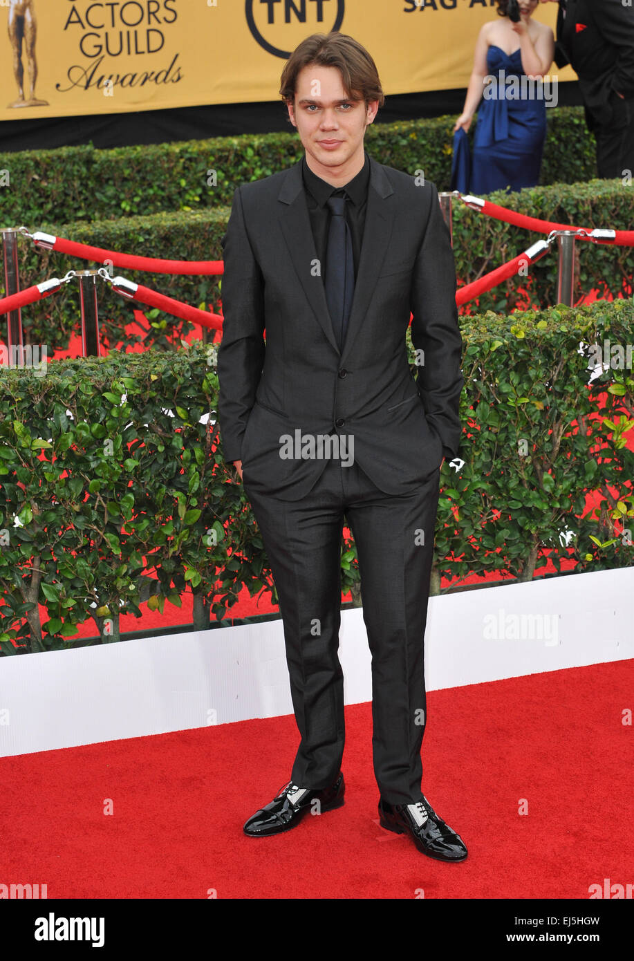 LOS ANGELES, CA - JANUARY 25, 2015: Ellar Coltrane at the 2015 Screen Actors Guild Awards at the ...