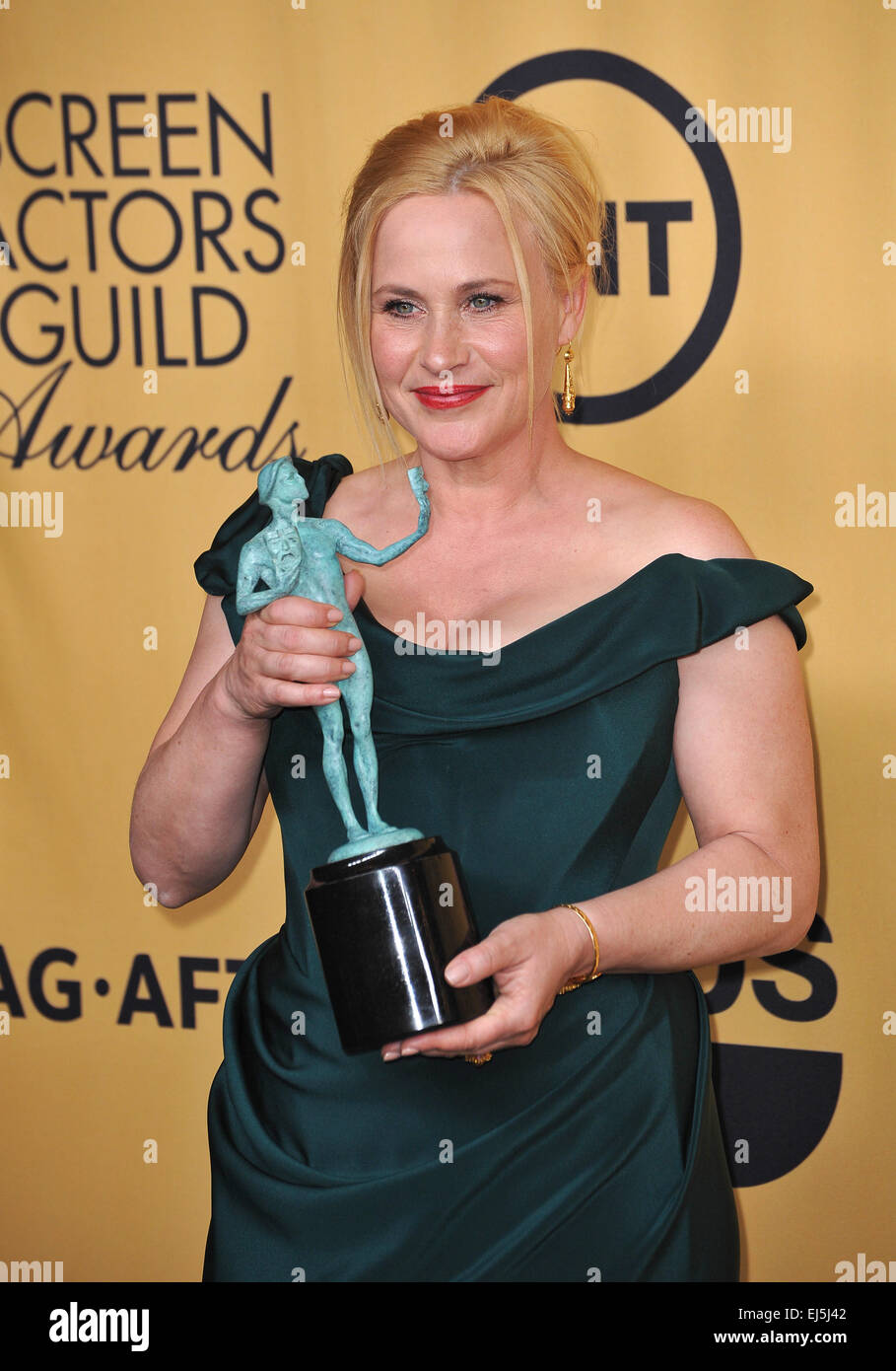 LOS ANGELES, CA - JANUARY 25, 2015: Patricia Arquette at the 2015 ...