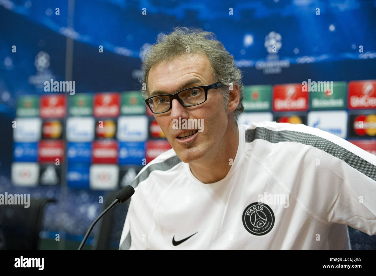 Paris Saint Germain UEFA Champions League press conference held at the ...
