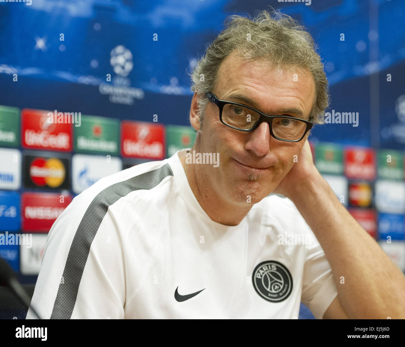 Paris Saint Germain UEFA Champions League press conference held at the ...