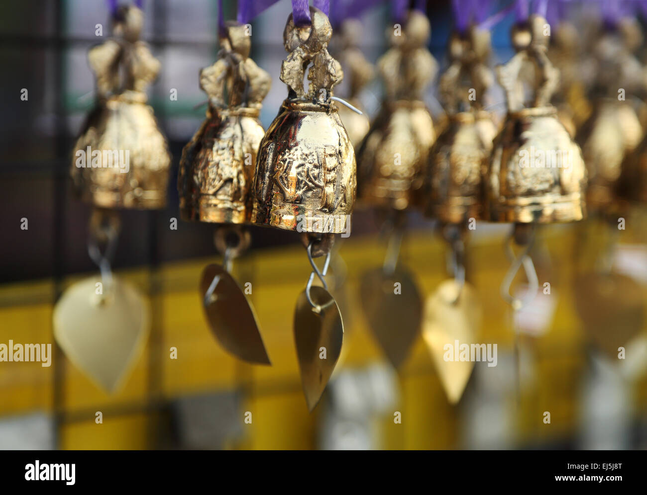 small thai style golden bell Stock Photo - Alamy